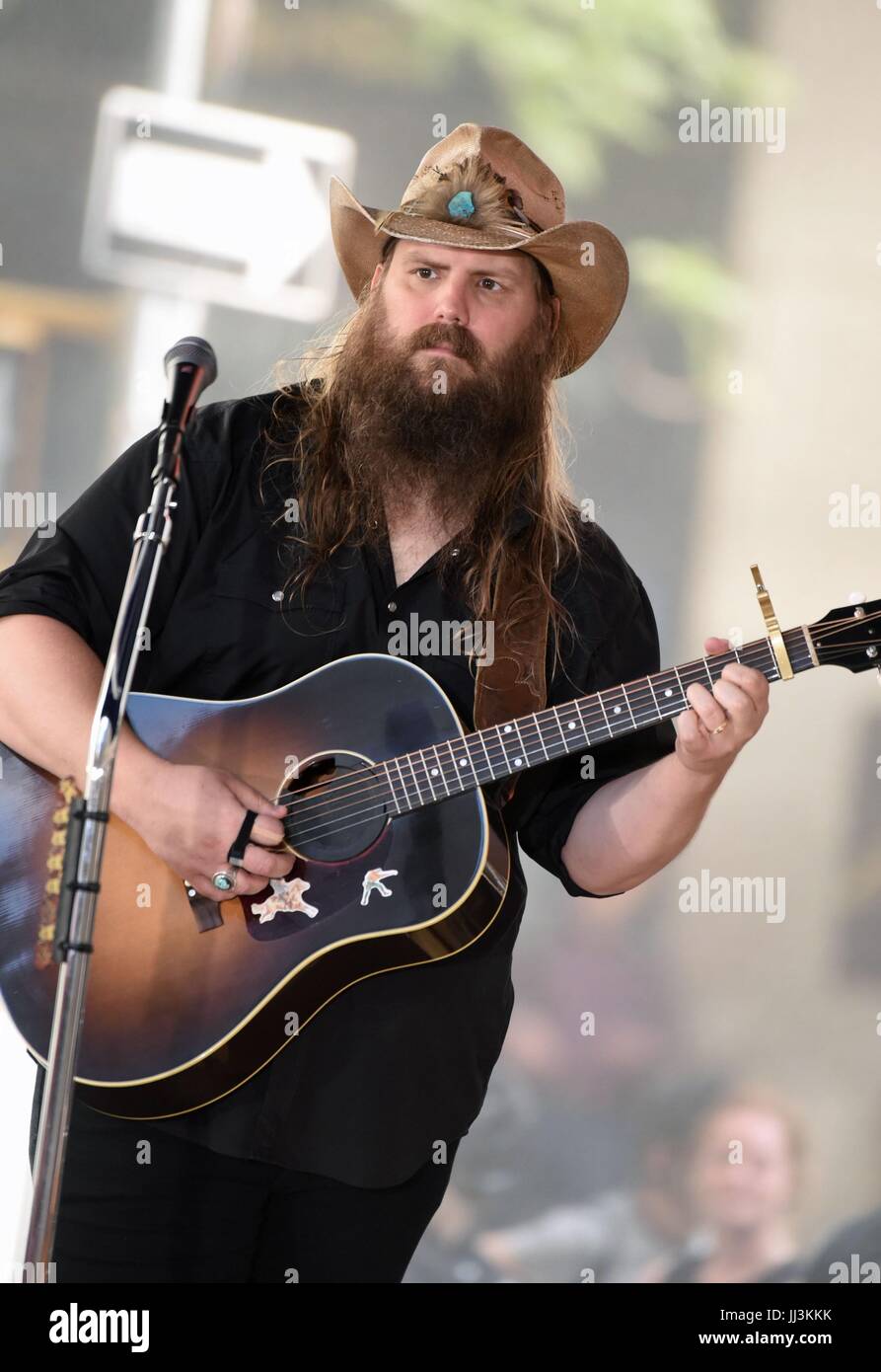 New York, NY, USA. 18th July, 2017. Chris Stapleton on stage for NBC ...