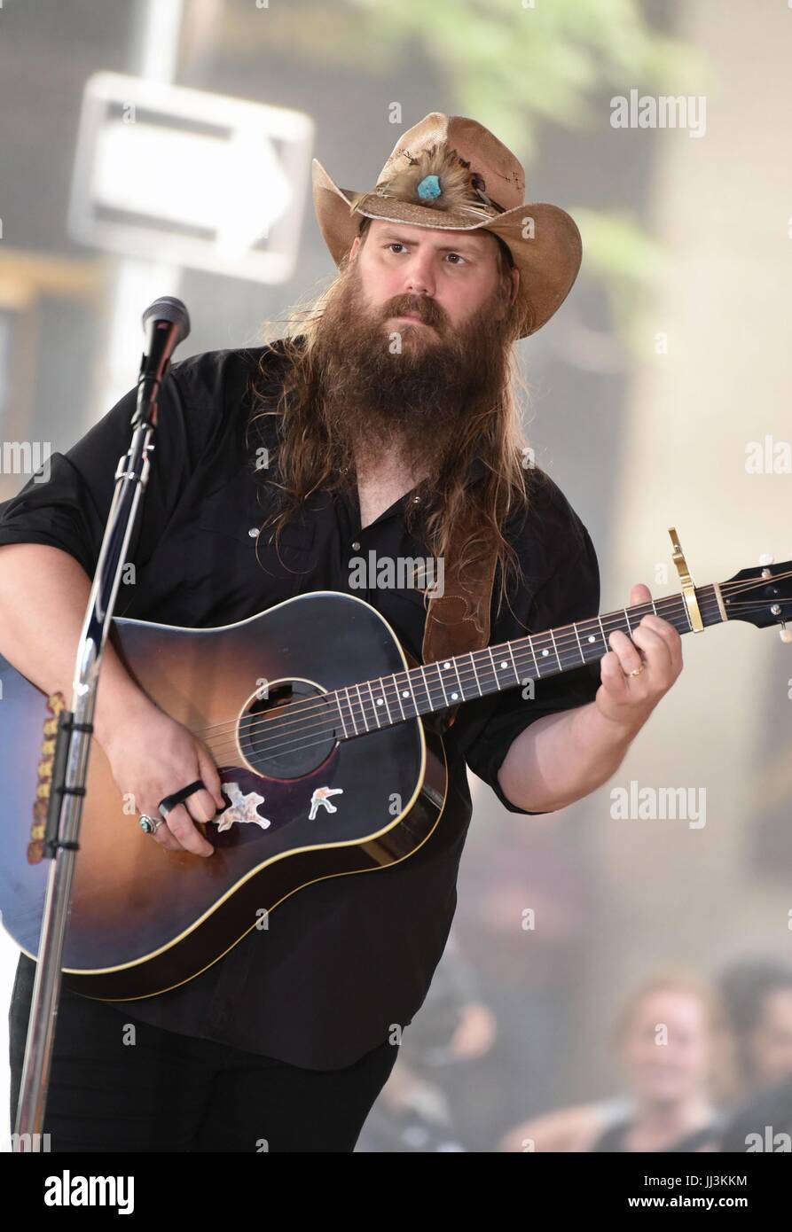 New York, NY, USA. 18th July, 2017. Chris Stapleton on stage for NBC ...