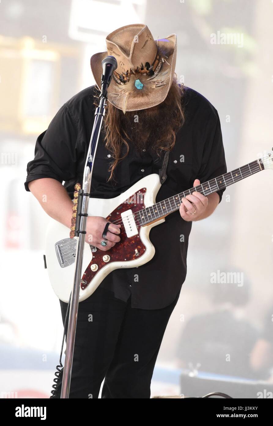 New York, NY, USA. 18th July, 2017. Chris Stapleton on stage for NBC ...