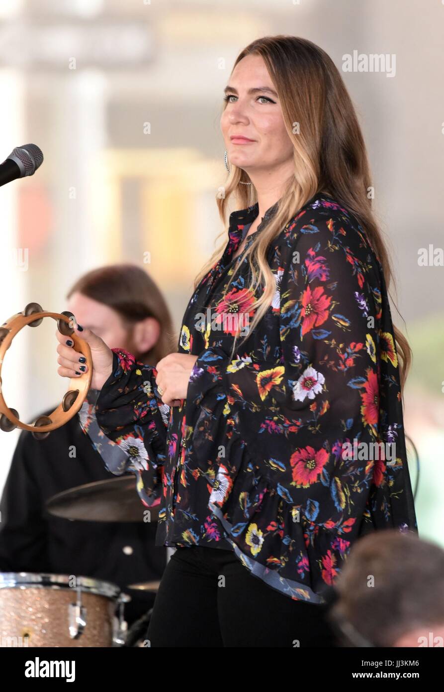 New York, NY, USA. 18th July, 2017. Morgane Stapleton on stage for NBC ...