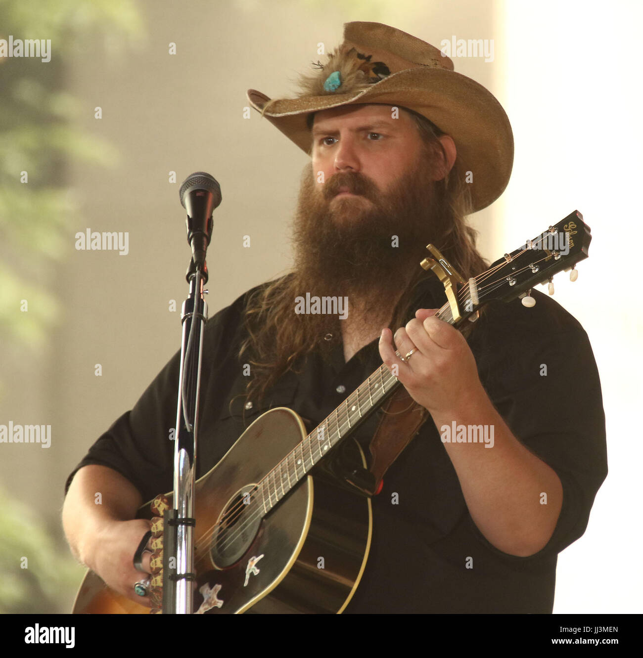 New York, New York, USA. 18th July, 2017. Singer/songwriter CHRIS ...