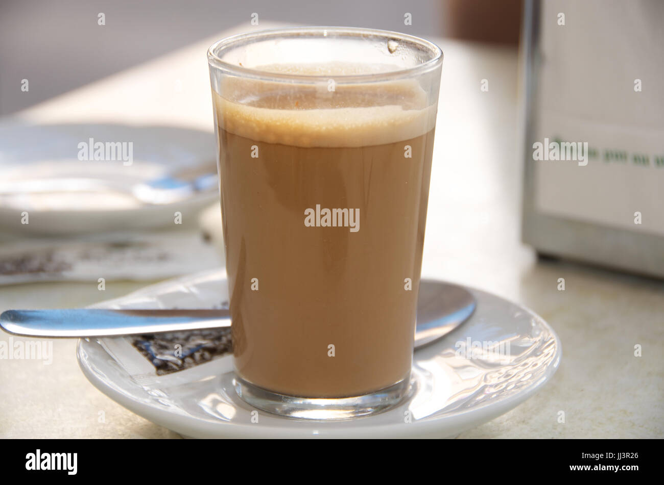 Coffee in Glass Stock Photo - Alamy