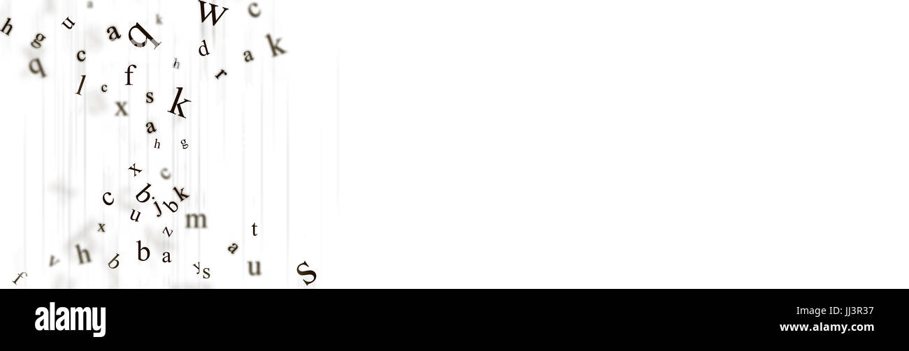 Abstract background with letters Stock Photo - Alamy