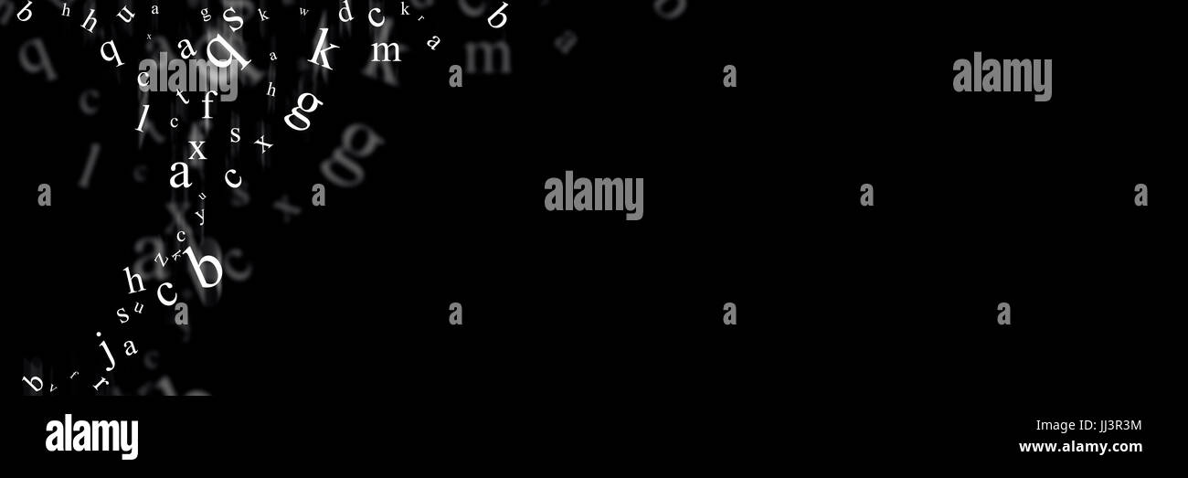 Abstract background with letters Stock Photo - Alamy