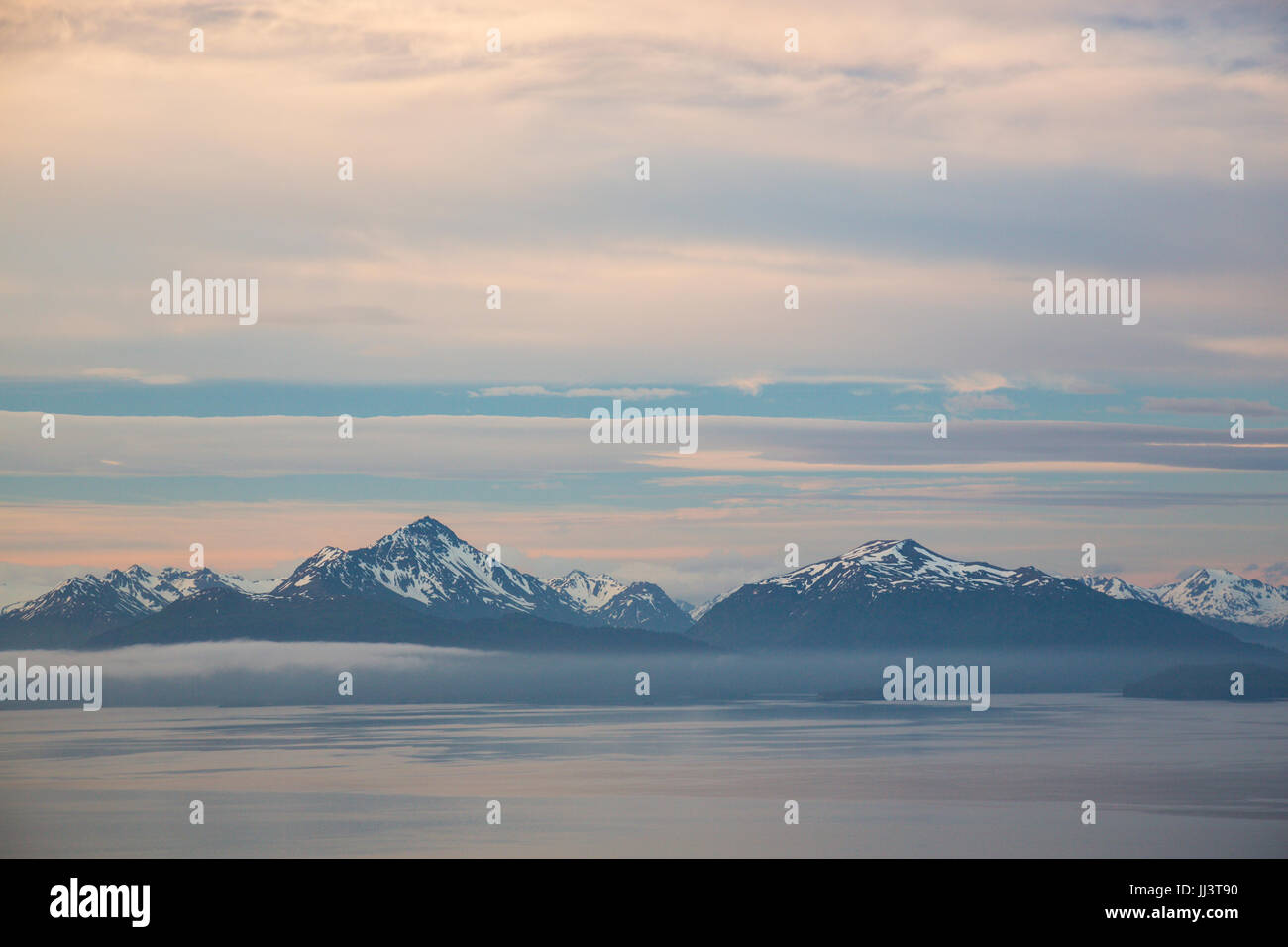 Sunrise, Kenai Mountains, Baycrest RV Park, Homer, Kenai Peninsula ...