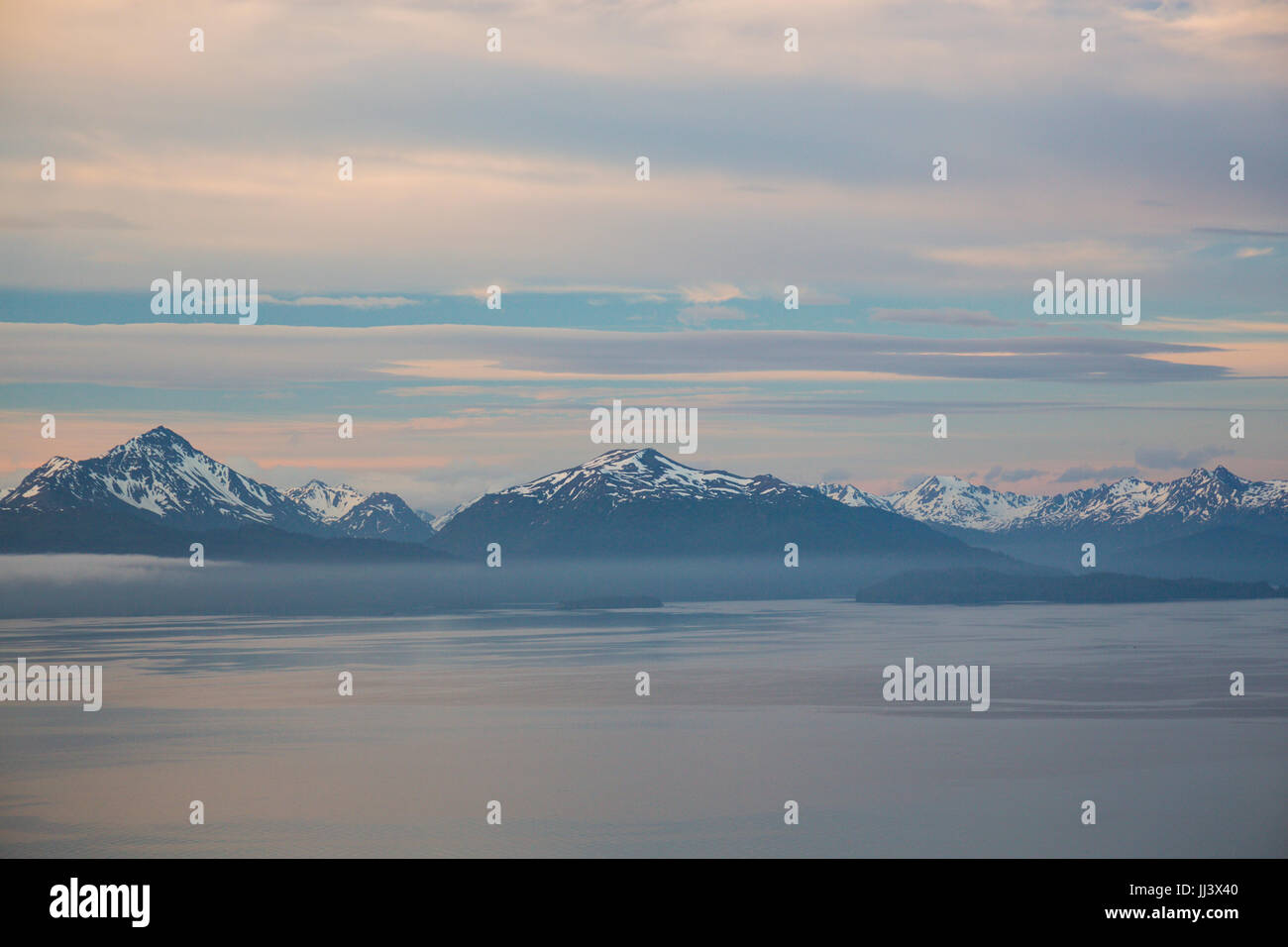 Sunrise, Kenai Mountains, Baycrest RV Park, Homer, Kenai Peninsula ...