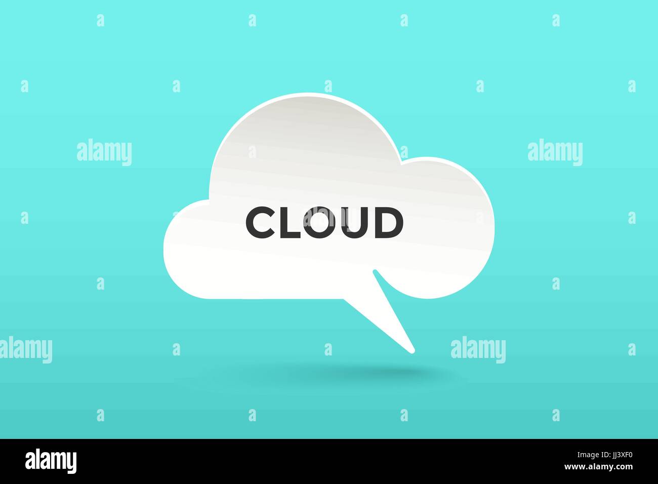 Cartoon style cloud storage Stock Vector Images - Alamy