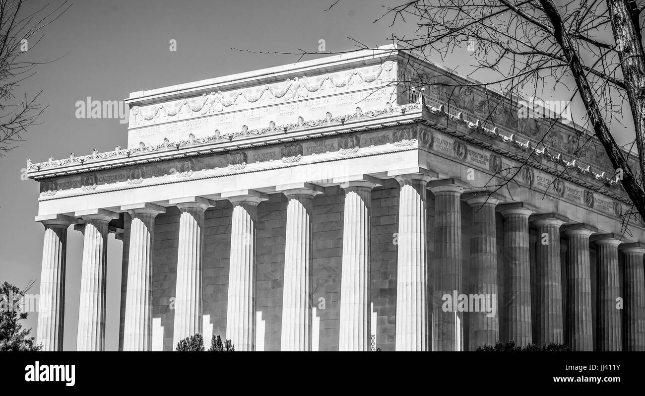 Building of the Lincoln Memorial in Washington DC Stock Photo - Alamy