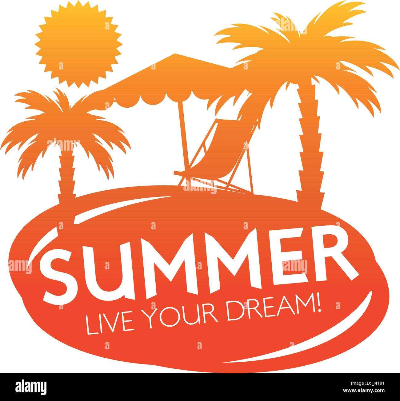 Beach Vector Silhouette