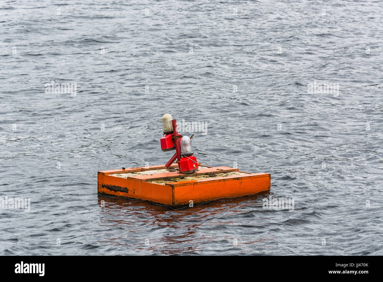 Pontoon, floating bridge, deck on the water Stock Photo - Alamy