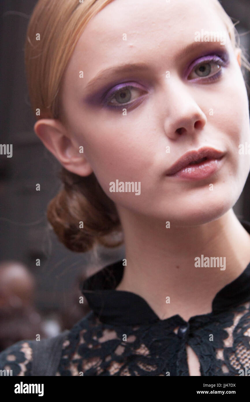 Professional Makeup beauty portrait of Fashion model Frida Gustavsson ...