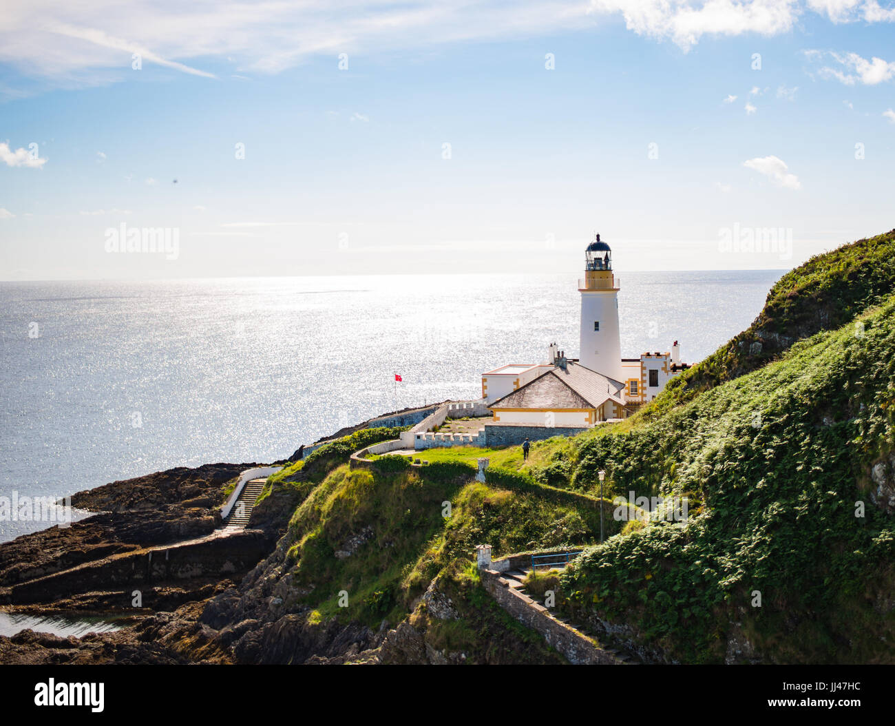 Lighthouse at Douglas head Stock Photo - Alamy