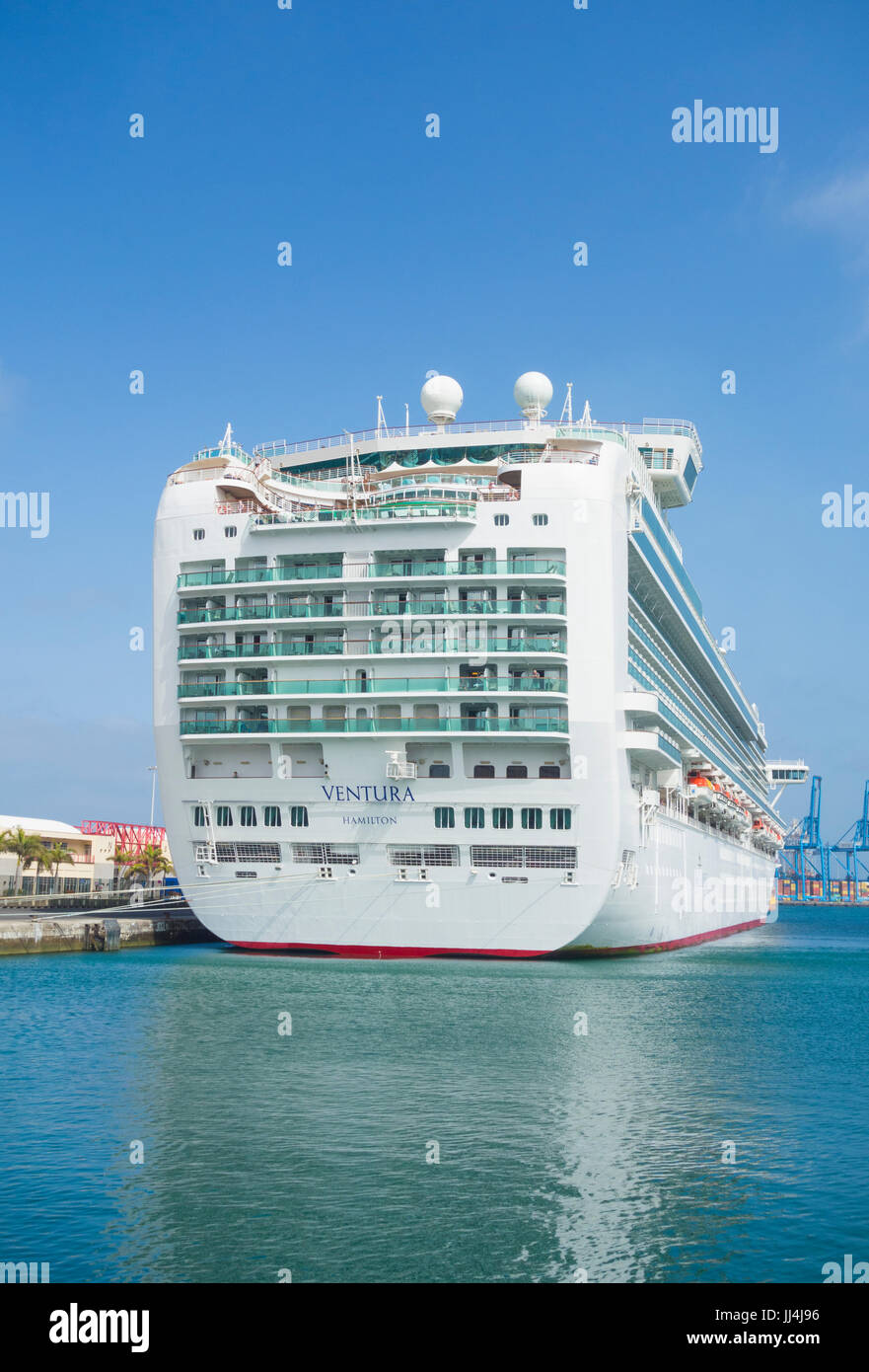 P&O cruise ship Ventura in Las Palmas port on Gran Canaria, Canary ...
