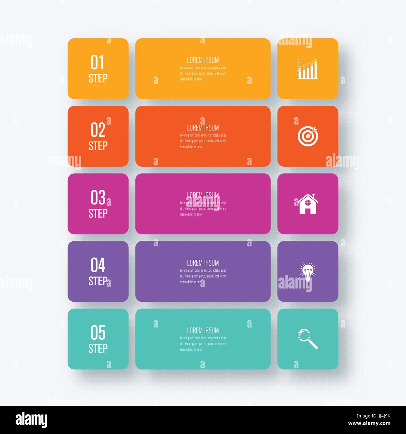 Vector illustration infographic five options Stock Vector Image & Art ...