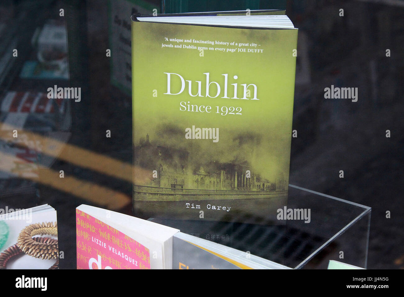 Dublin history book in a store window Stock Photo - Alamy