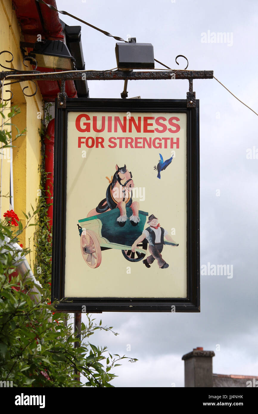 Guinness sign at Nolans pub in Rosscarbery Stock Photo - Alamy