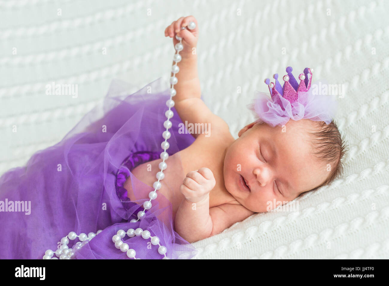 Newborn baby girl princess Stock Photo - Alamy
