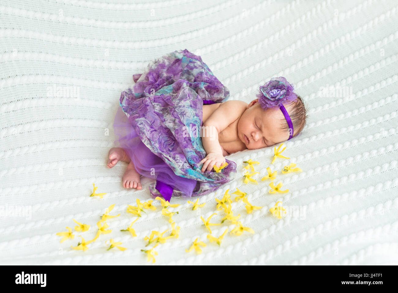 Newborn baby girl princess Stock Photo - Alamy