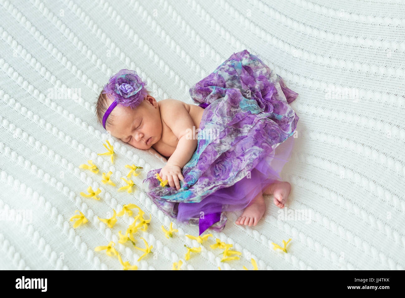 Newborn baby girl princess Stock Photo - Alamy