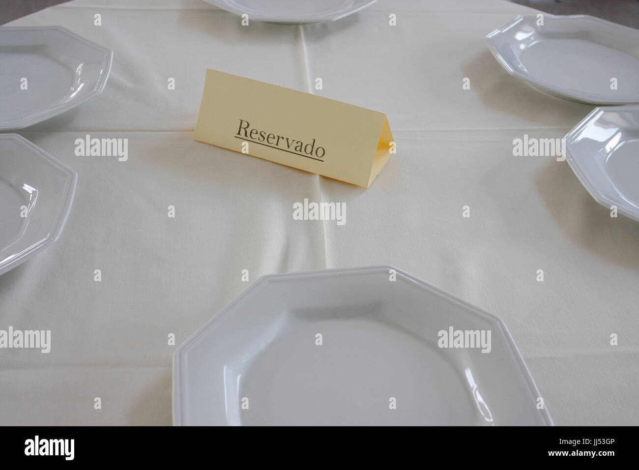 Reserved table, São Paulo, Brazil Stock Photo - Alamy