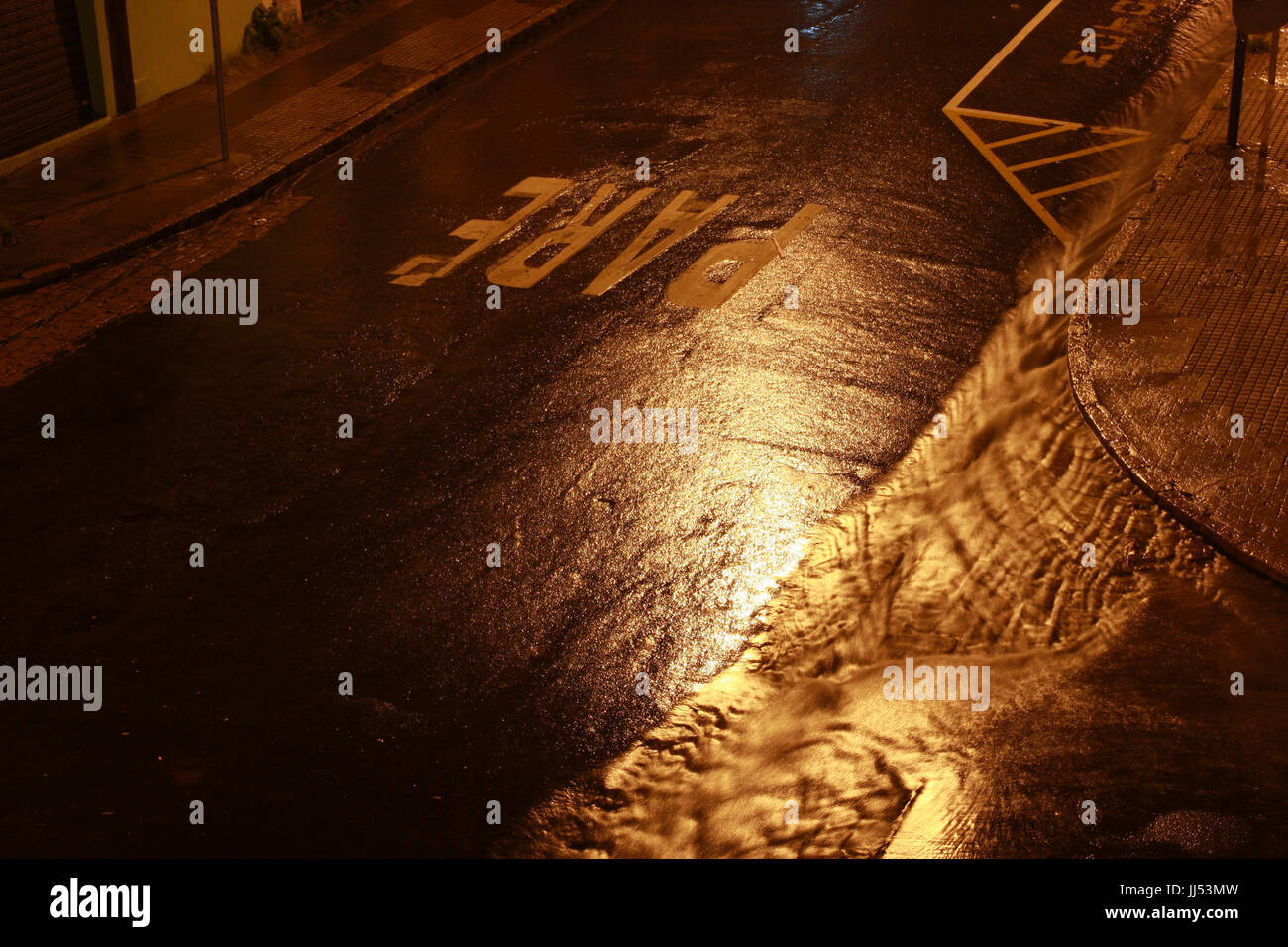 Crossing, Night, São Paulo, Brazil Stock Photo - Alamy