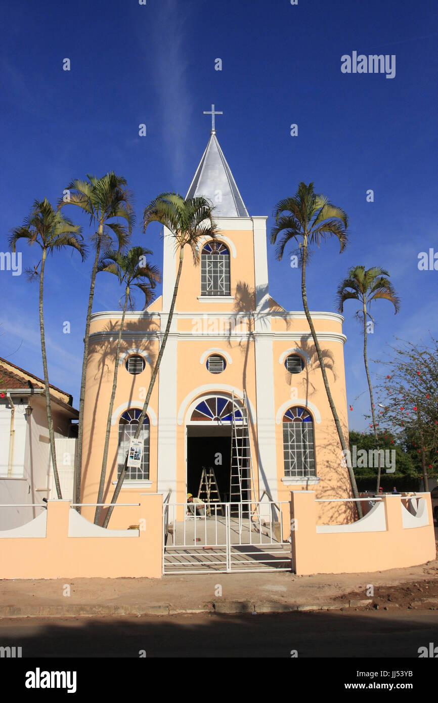 Detail facade parish church hi-res stock photography and images - Alamy