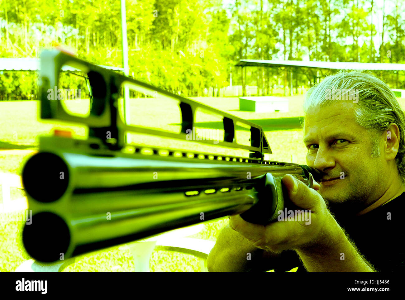 Armed man, São Paulo, Brazil Stock Photo - Alamy