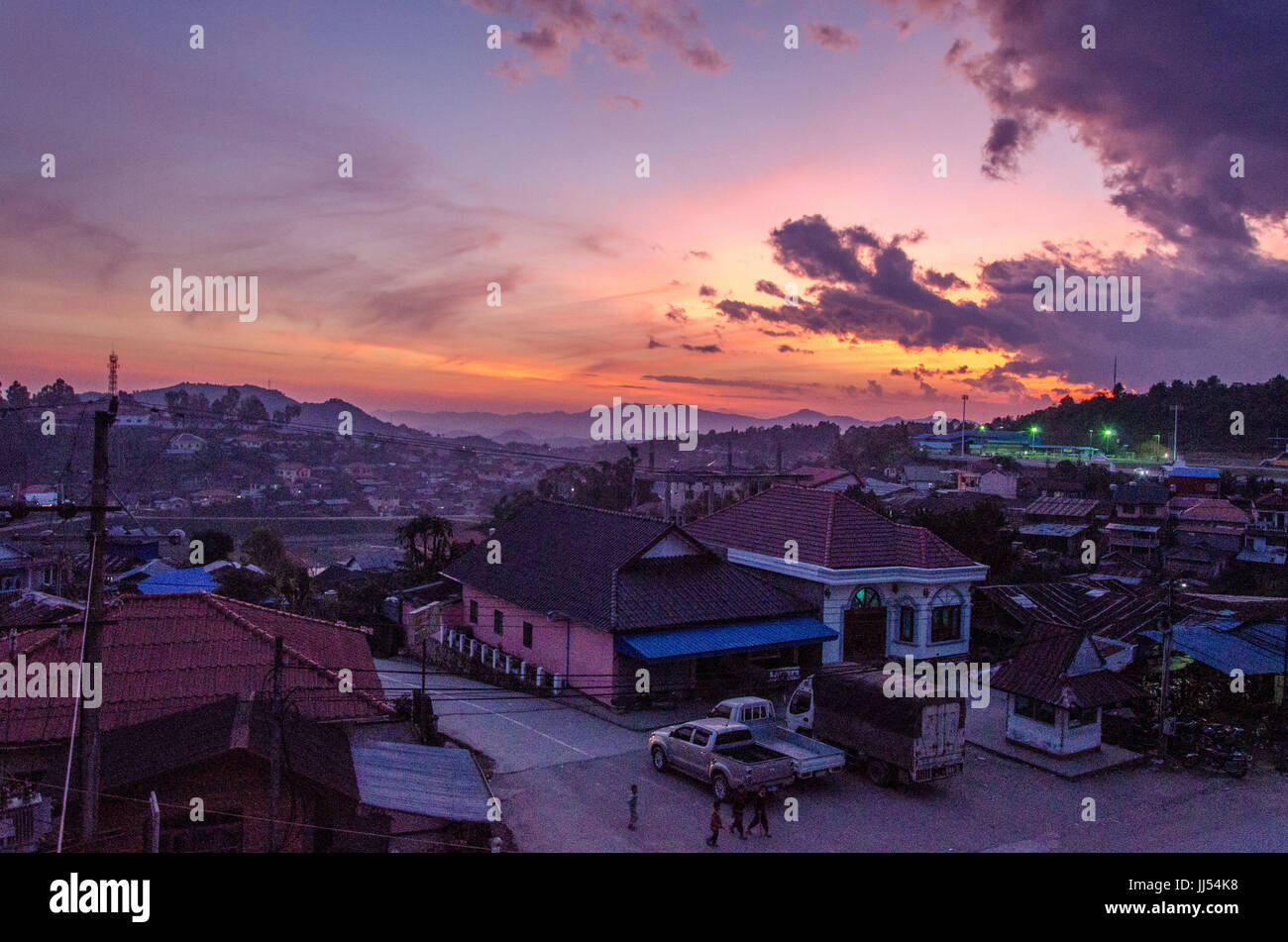 Laos phongsali trekking hi-res stock photography and images - Alamy