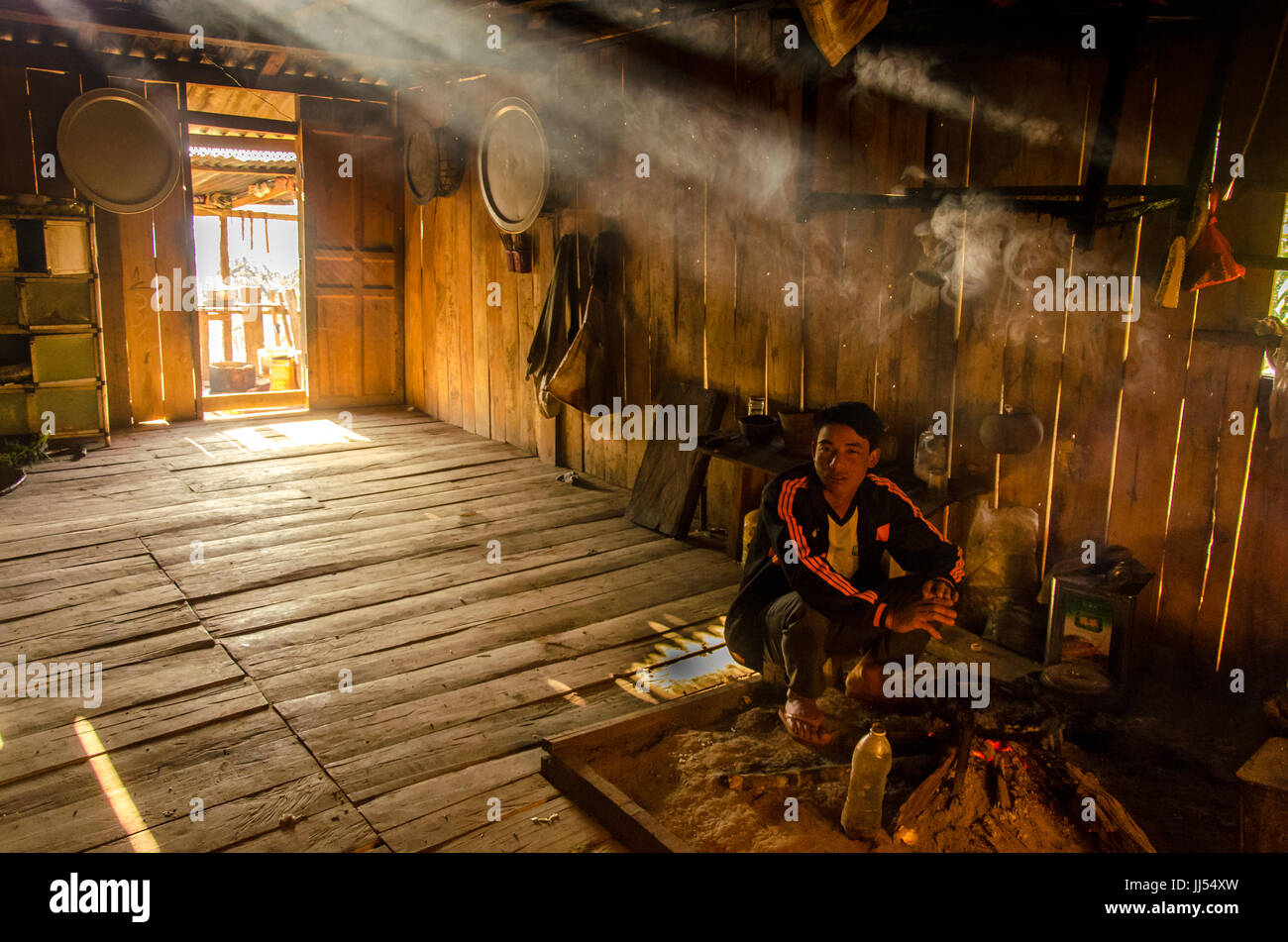 Laos phongsali trekking hi-res stock photography and images - Alamy