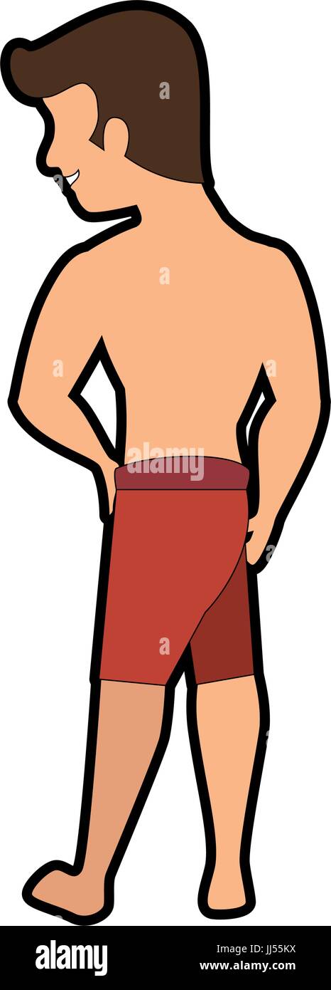 isolated standing man cartoon icon vector illustration graphic design ...