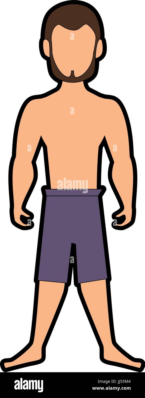 isolated standing man cartoon icon vector illustration graphic design ...