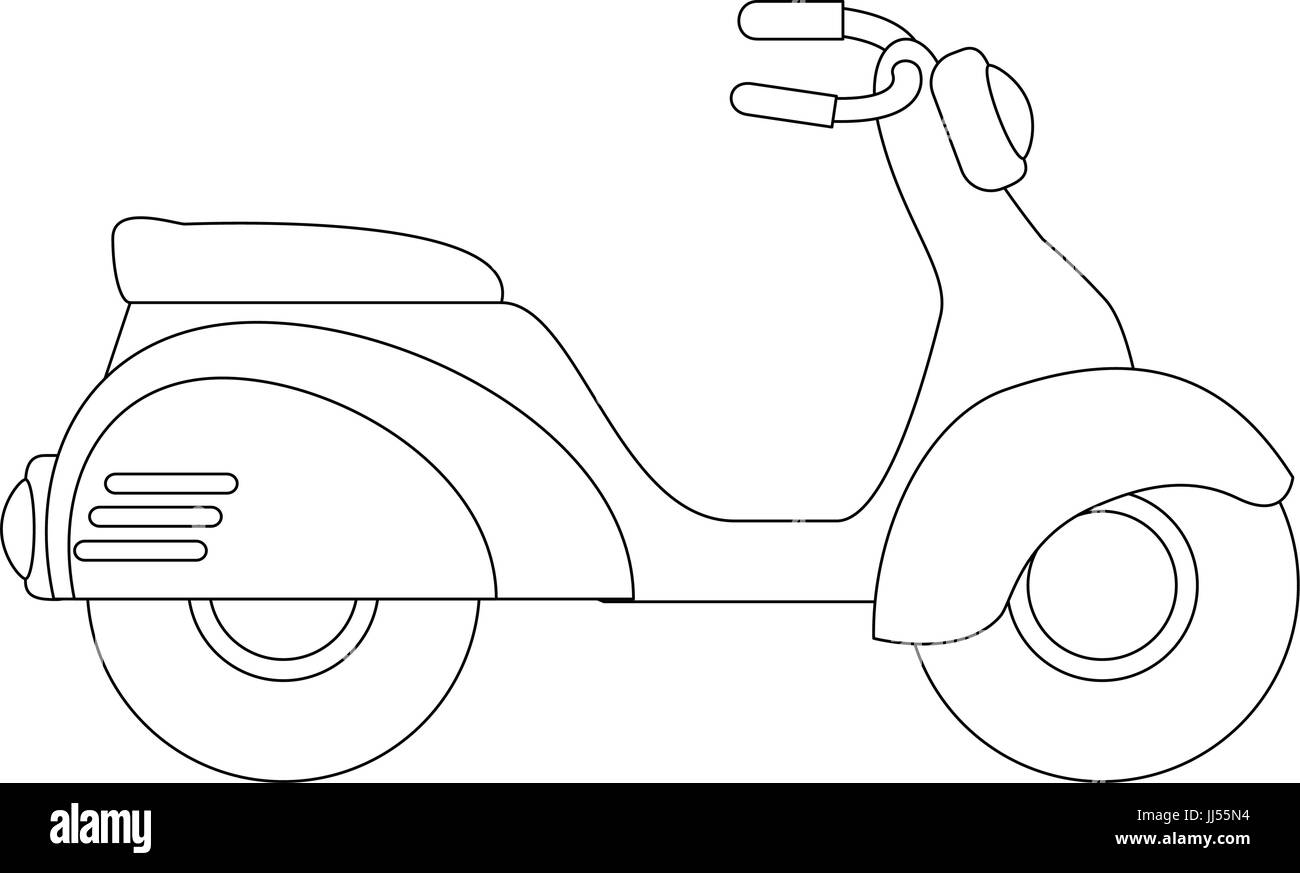 isolated cute motorcycle icon vector illustration graphic design Stock ...