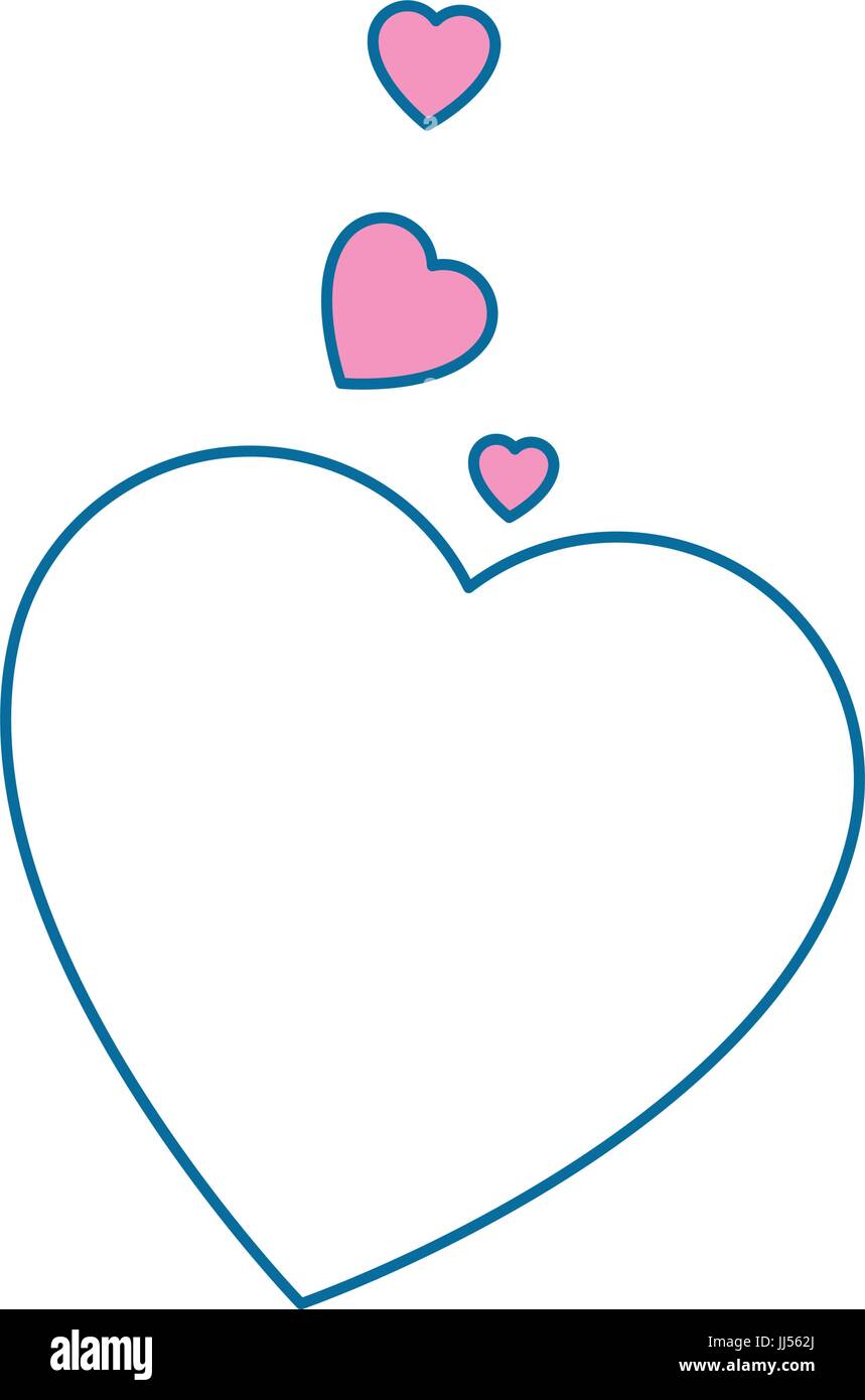 isolated cute big heart icon vector illustration graphic design Stock ...