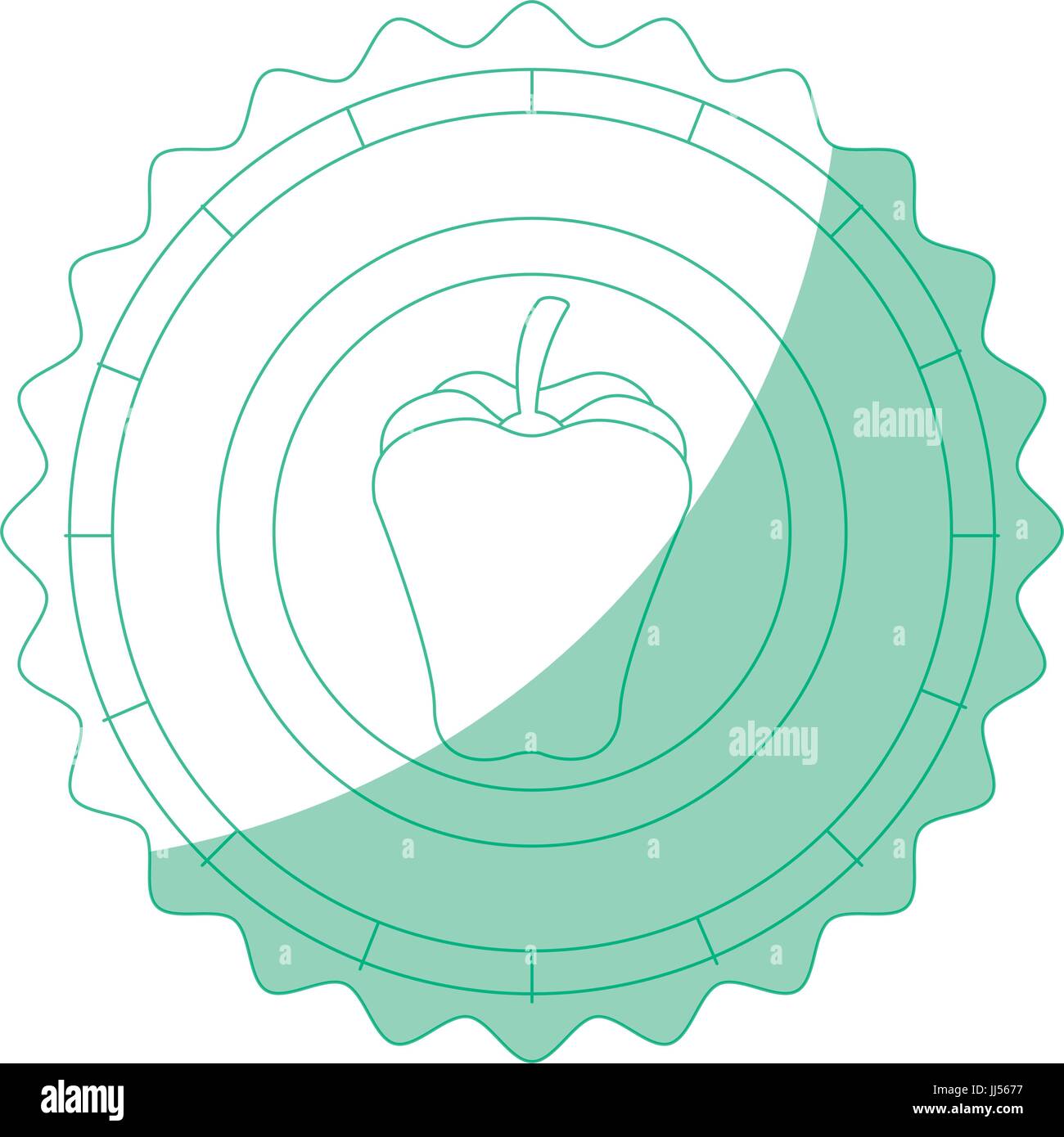 isolated apple round icon icon vector illustration graphic design Stock ...