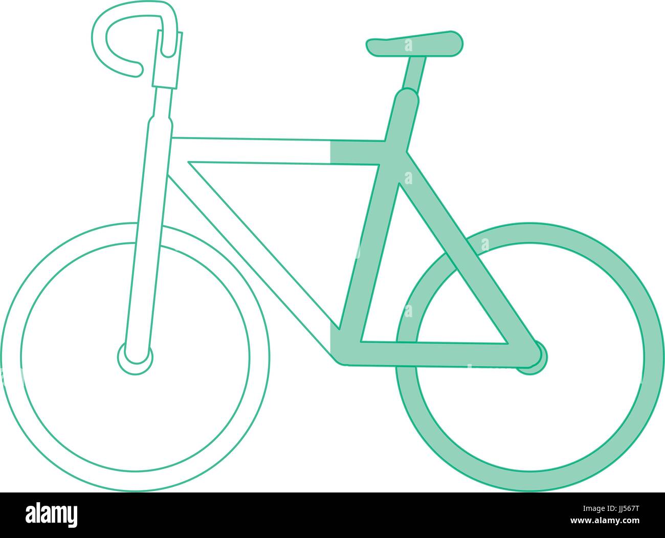 isolated cute bicycle icon vector illustration graphic design Stock ...