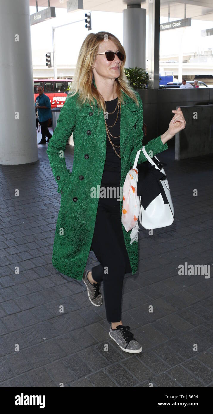 Laura Dern arrives at Los Angeles International (LAX) Airport Featuring ...