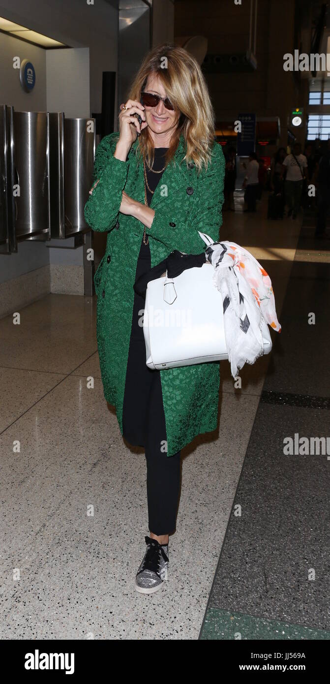 Laura Dern arrives at Los Angeles International (LAX) Airport Featuring ...