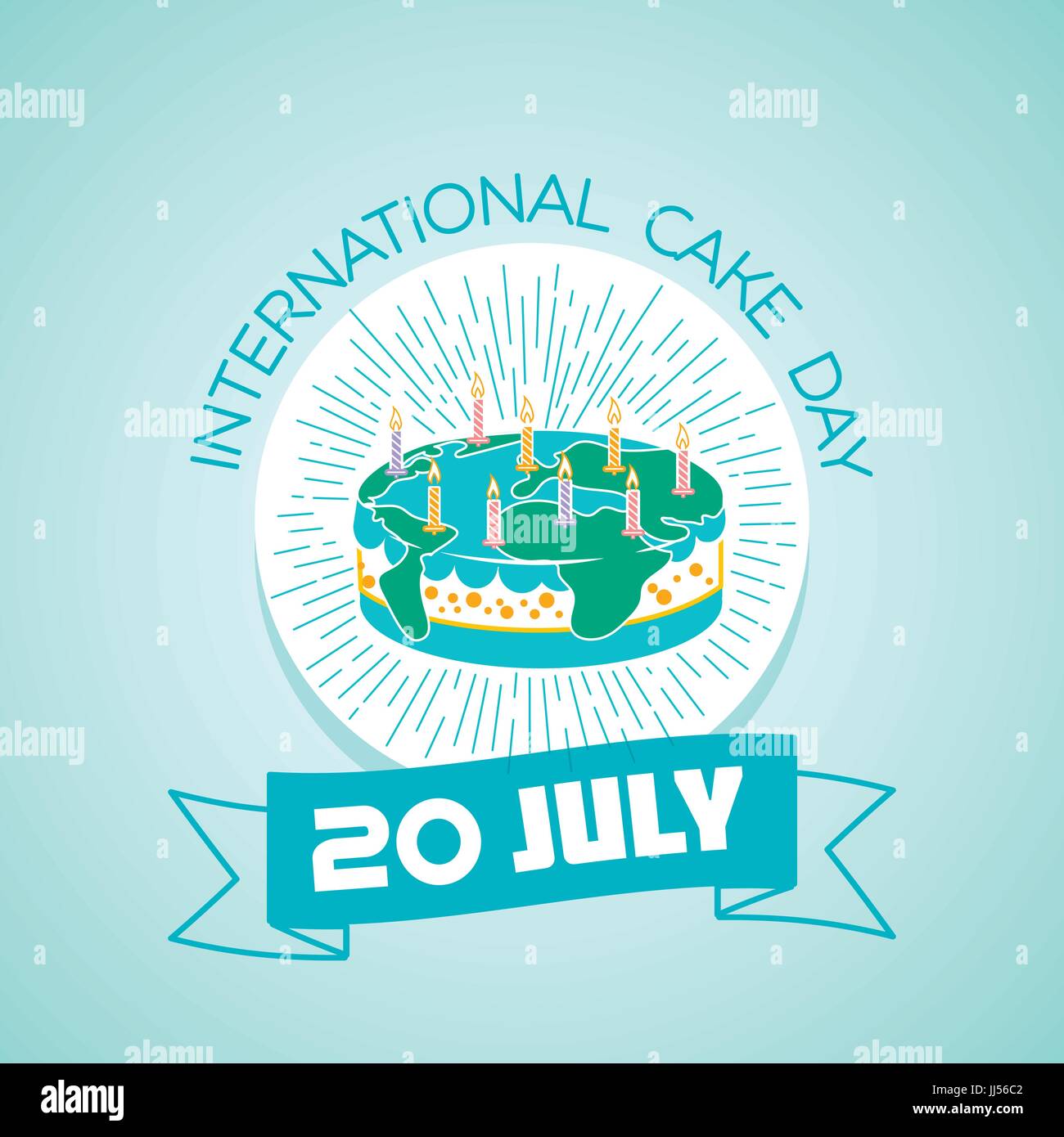 Calendar for each day on july 20. Greeting card. Holiday -International ...