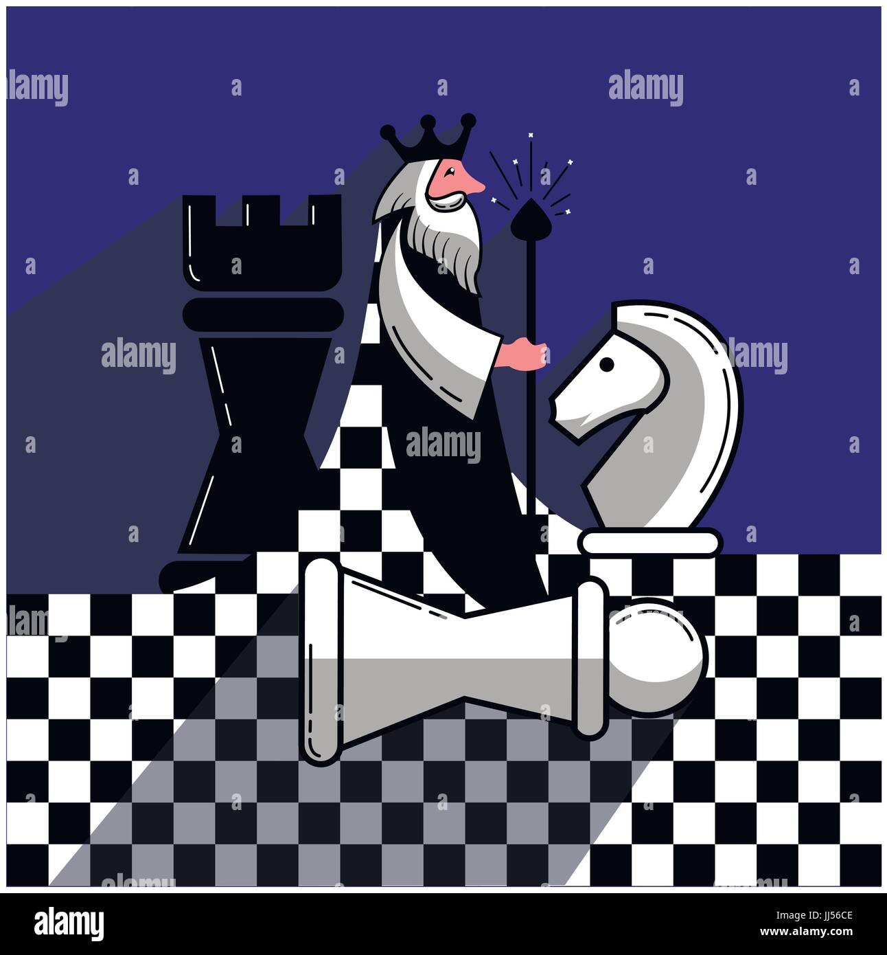 International chess day vector Stock Vector Images - Alamy