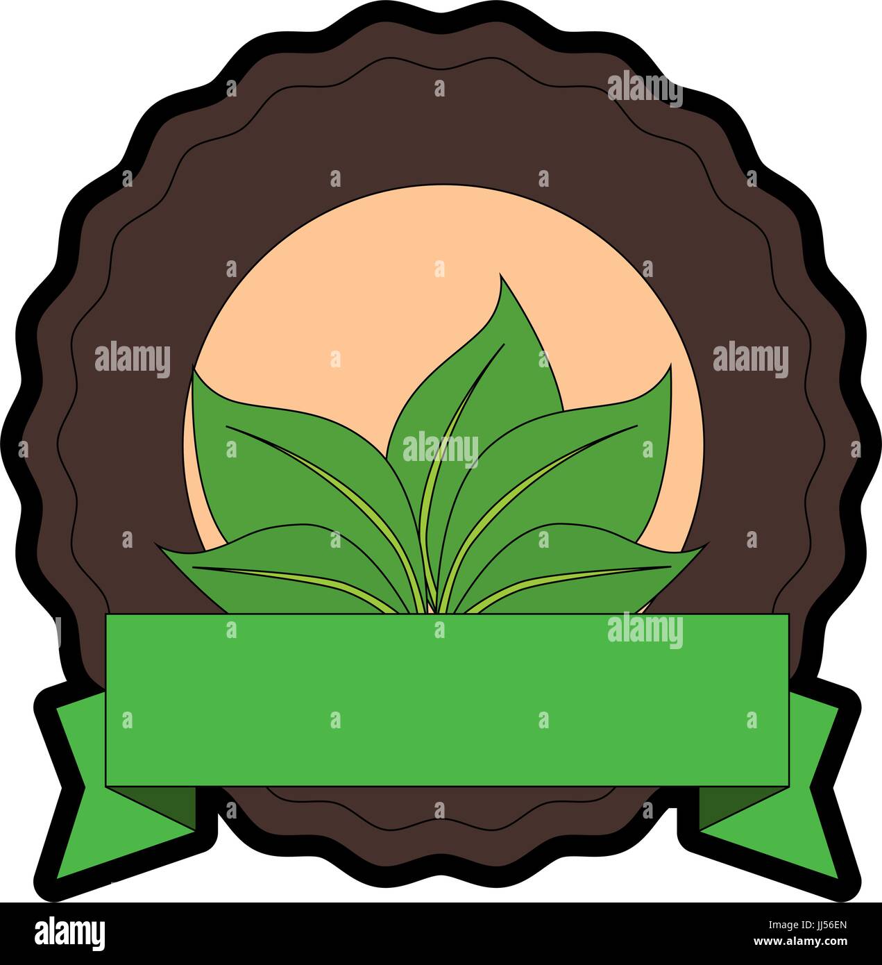 isolated sheet tree round icon vector illustration graphic design Stock ...