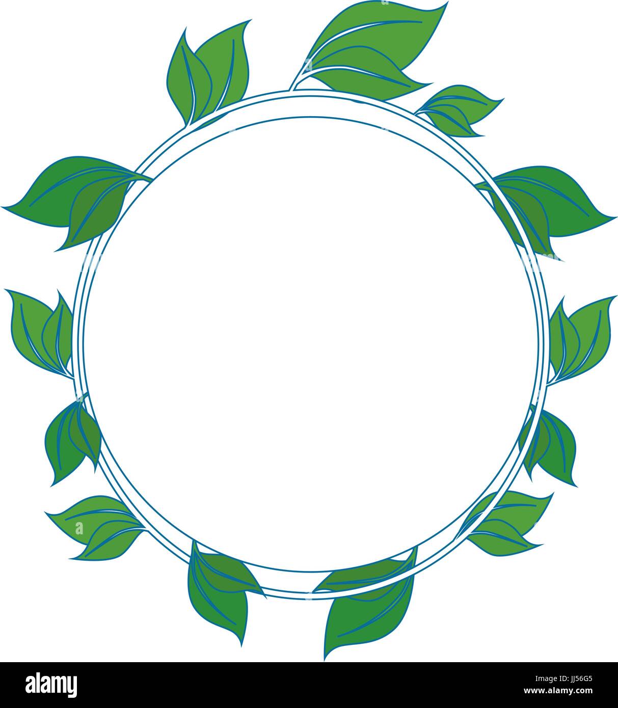 isolated sheet tree round icon vector illustration graphic design Stock ...