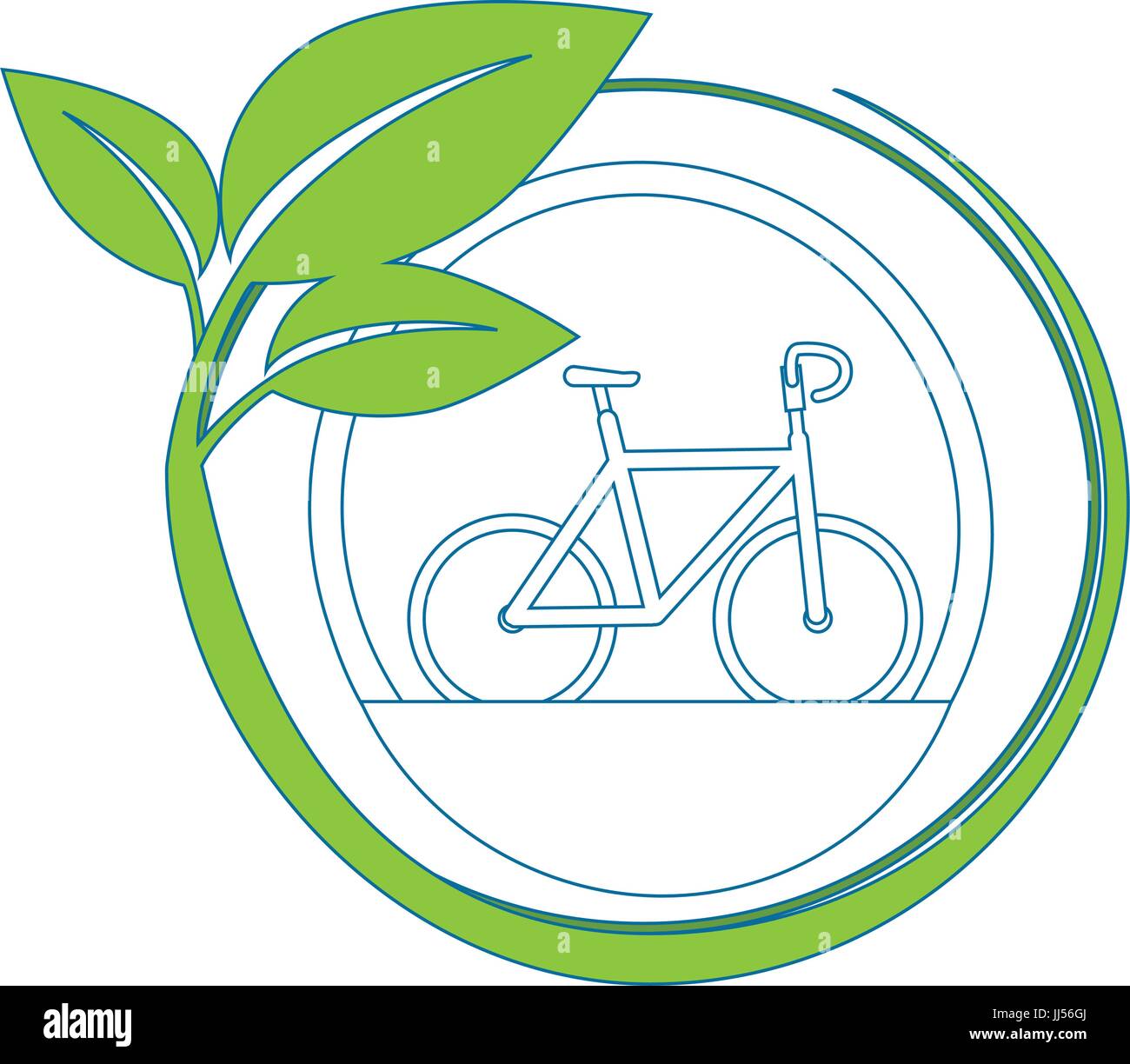isolated bicycle round icon vector illustration graphic design Stock ...