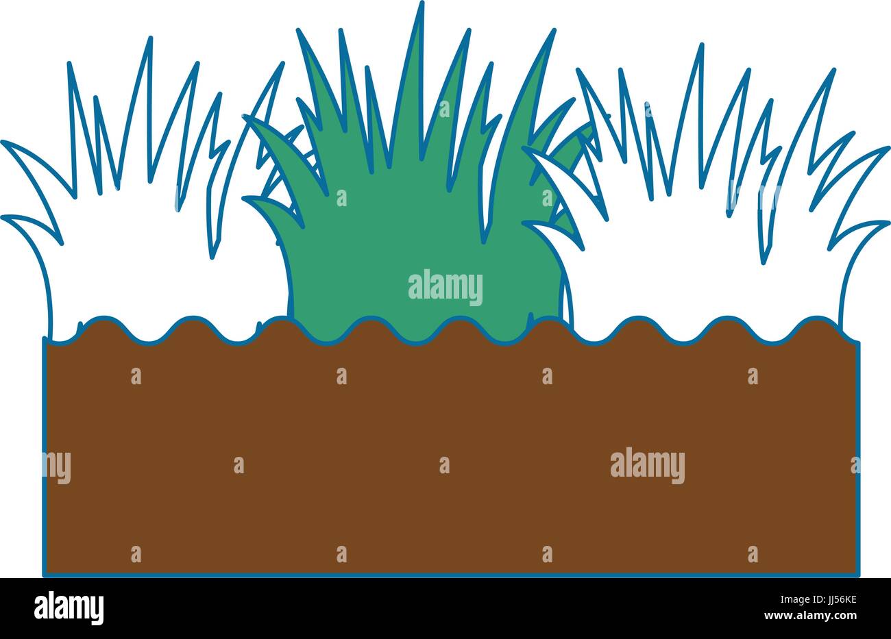 isolated field grass icon vector illustration graphic design Stock ...