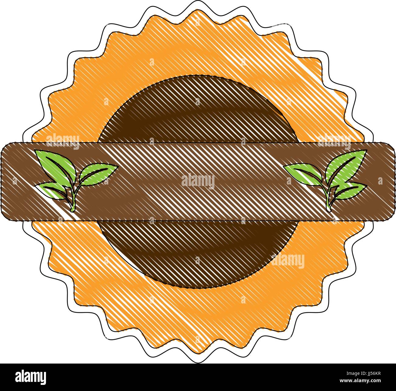 isolated sheet tree round icon vector illustration graphic design Stock ...