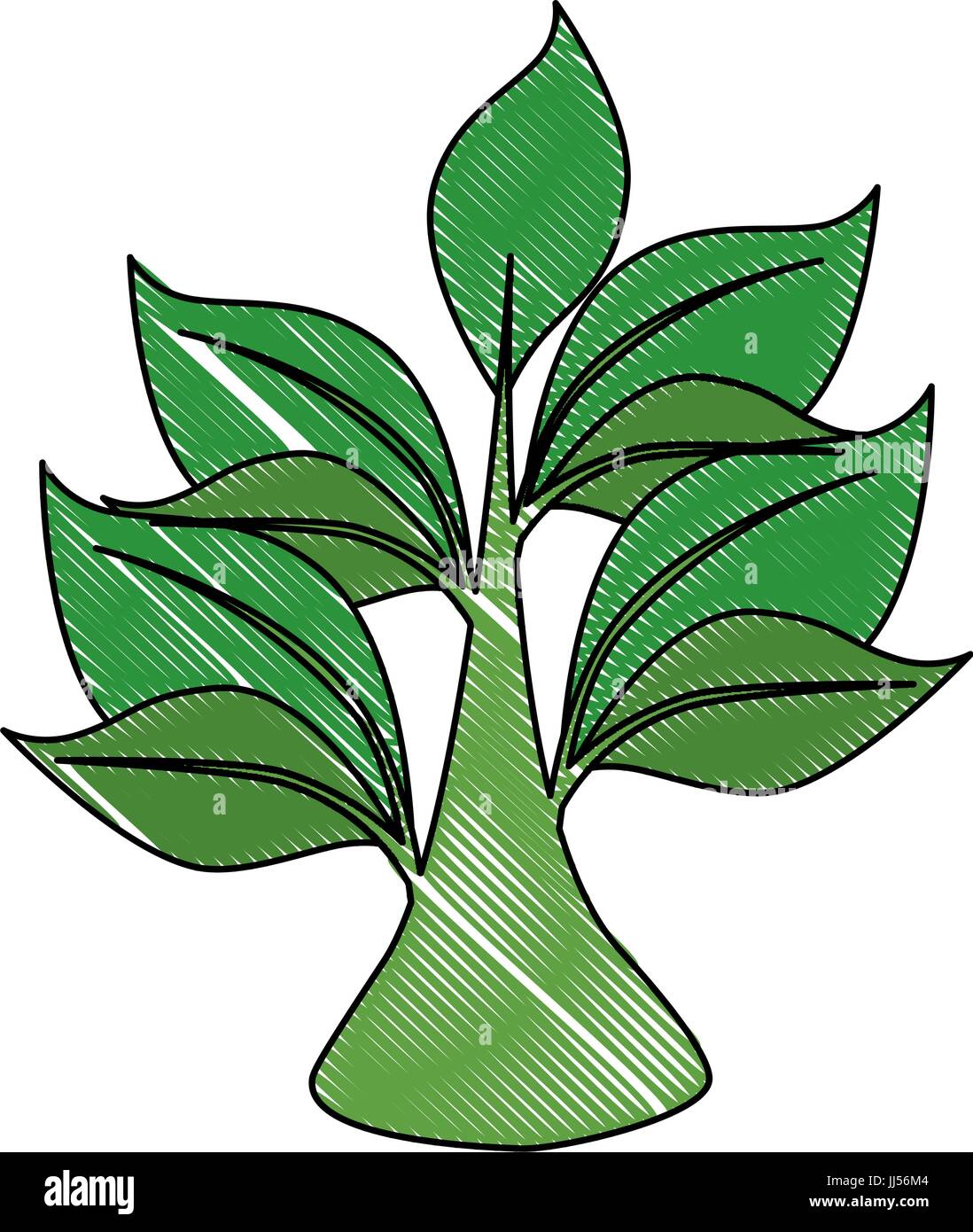 isolated cute sheet tree icon vector illustration graphic design Stock ...