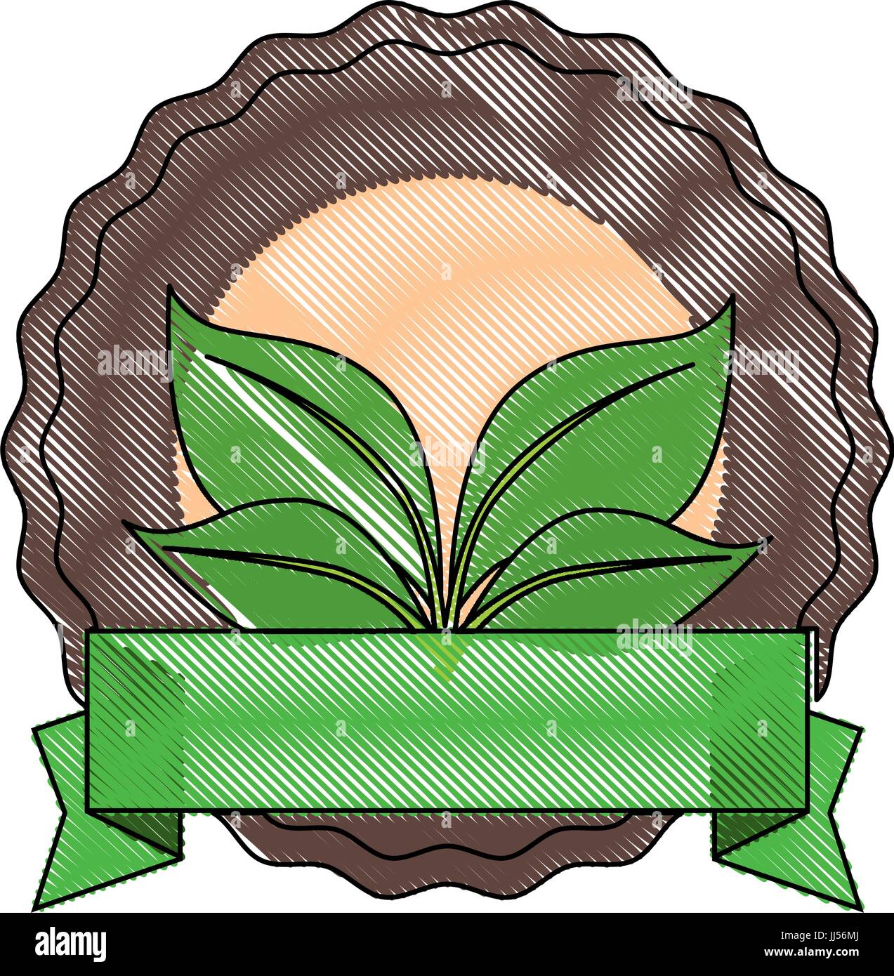 isolated sheet tree round icon vector illustration graphic design Stock ...