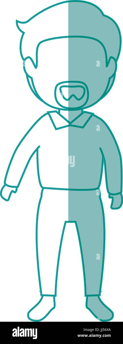 isolated office man standing icon vector illustration graphic design ...