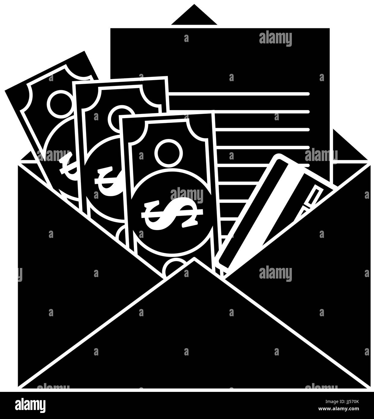 isolated money envelope icon vector illustration graphic design Stock ...