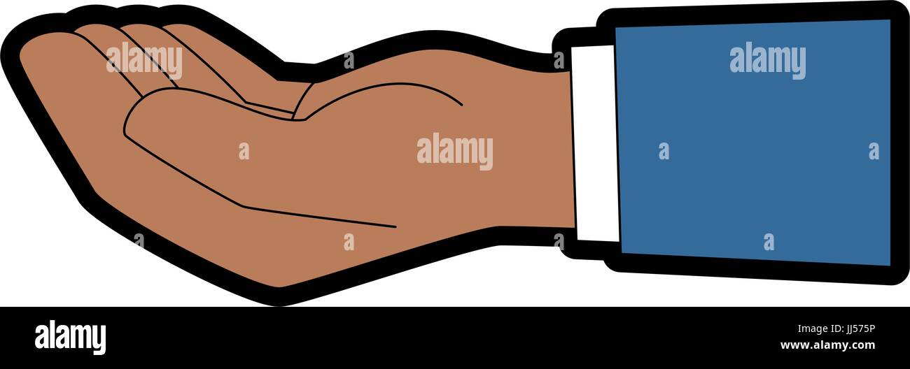 isolated cute human hand icon vector illustration graphic design Stock ...