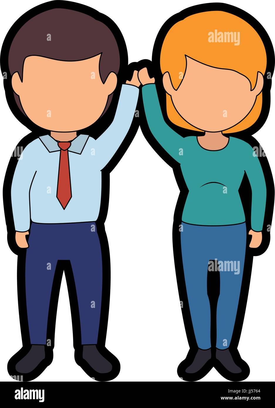 isolated cute partners icon vector illustration graphic design Stock ...